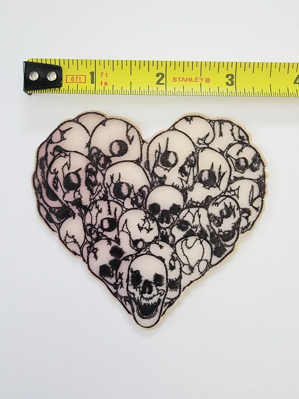 Other | Red Skull Heart Ironon Patch | Poshmark
